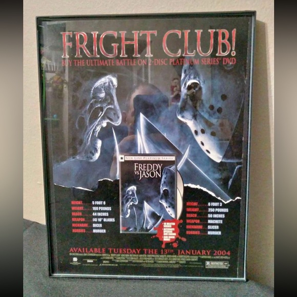 Wall Decor Rare Freddy Vs Jason Poster Poshmark